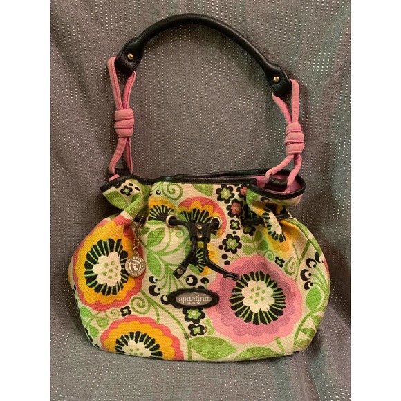 Spartina 449 | Bags | Spartina 449 Floral Print With Leather Trim ...